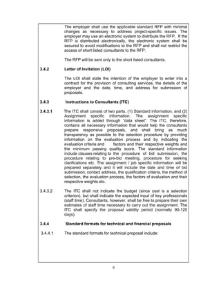 Goi guideline for selection of consultants 2006 | PDF