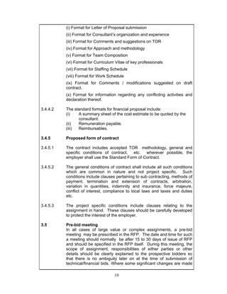 Goi guideline for selection of consultants 2006 | PDF