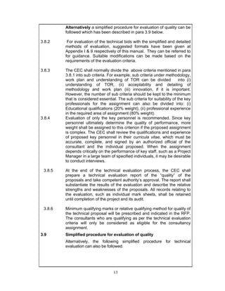Goi guideline for selection of consultants 2006 | PDF