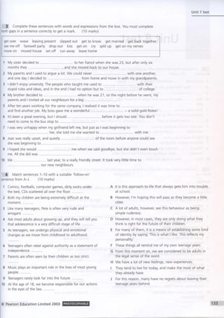 Going for-gold-upper-intermediate-unit-tests | PDF