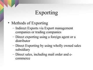 Going Global Export Expansion | PPT