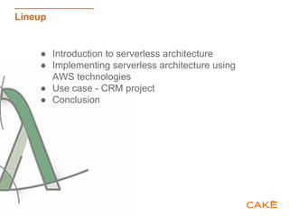 Going Serverless | PPT