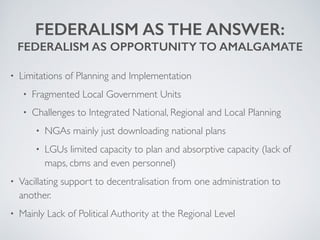Going Beyond Concepts: The Consultative Committee Draft Federal ...