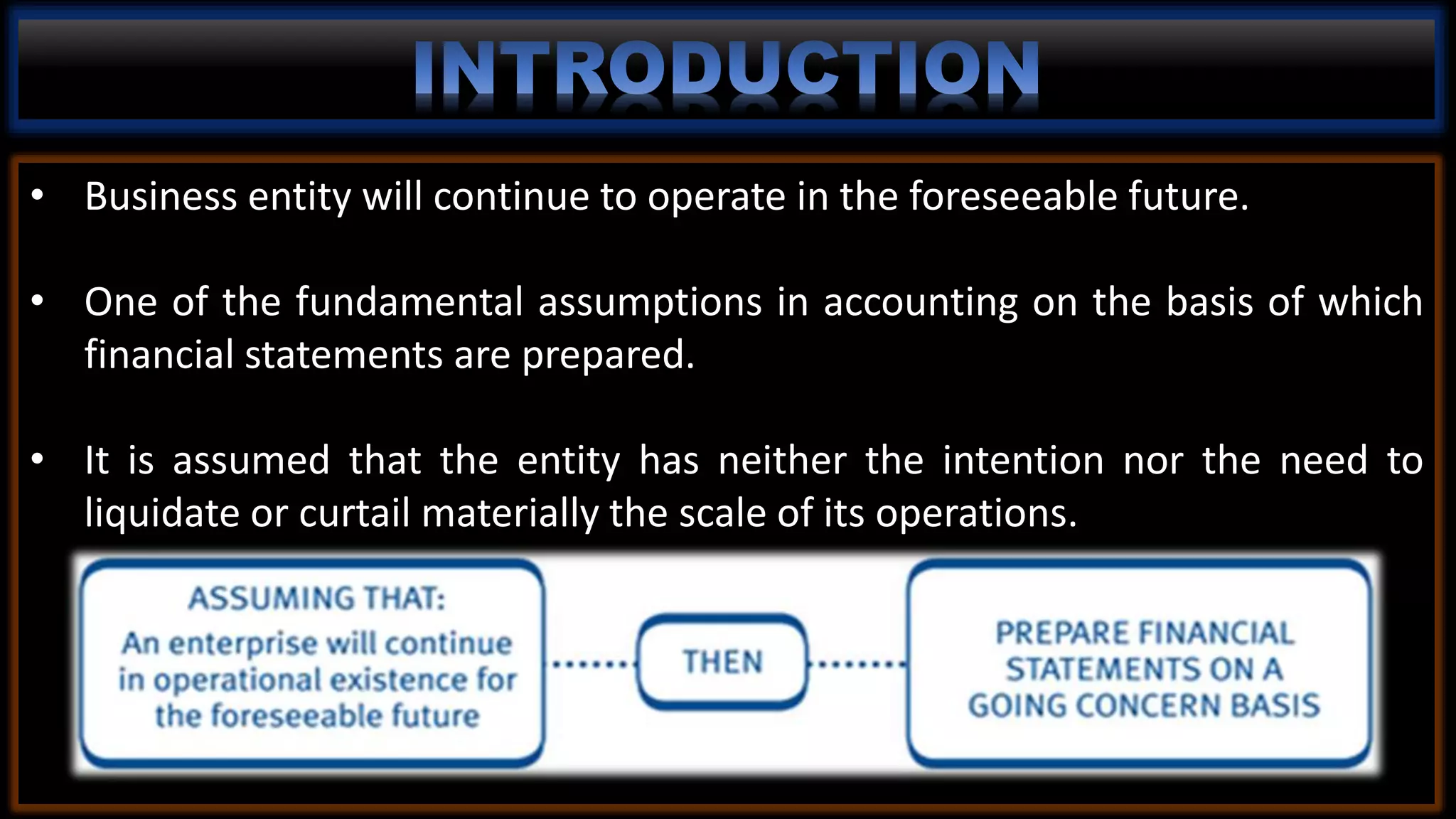 Going concern concept | PPTX