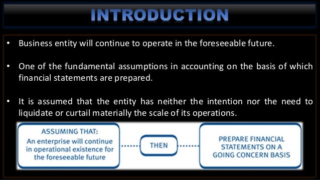 Going concern concept