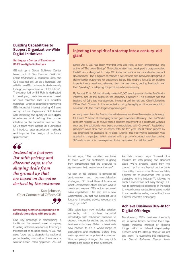 Going Digital: General Electric and its Digital Transformation