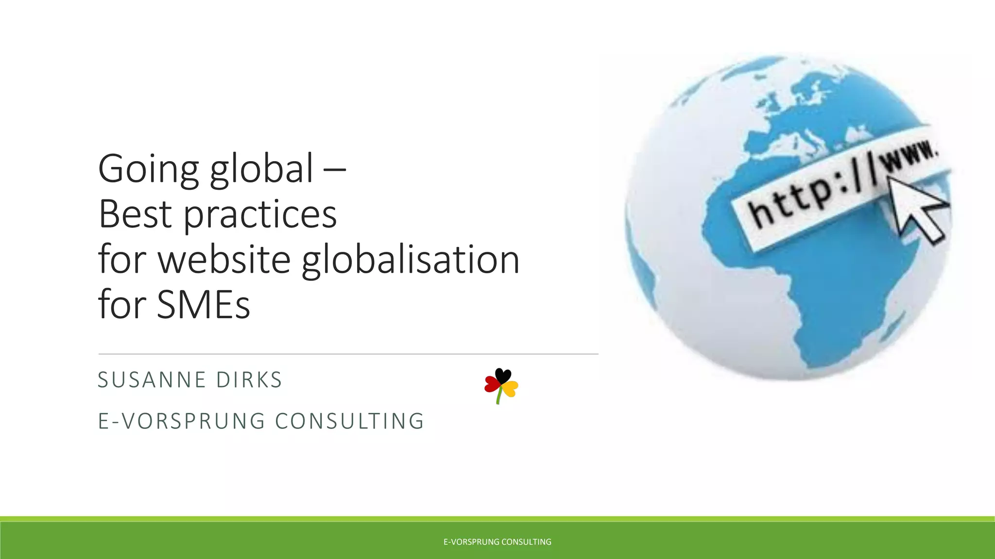 Going Global - Best Practices for Website Globalisation for SMEs ...