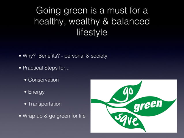 Going green | PPT