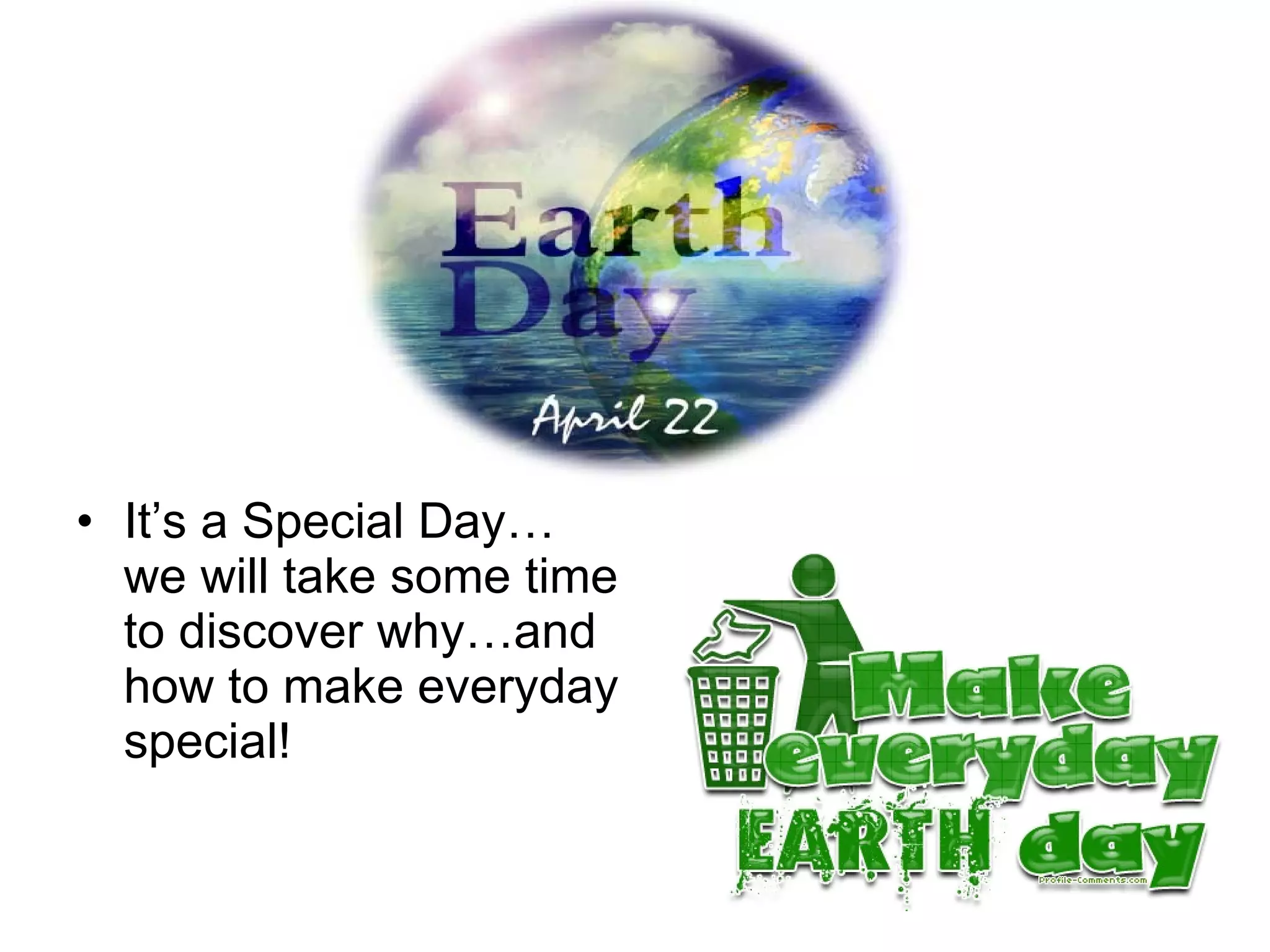 Going Green Earth Day Presentation | PPT