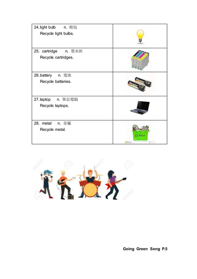 Going Green Song | DOCX | Bath and Shower | Personal Care