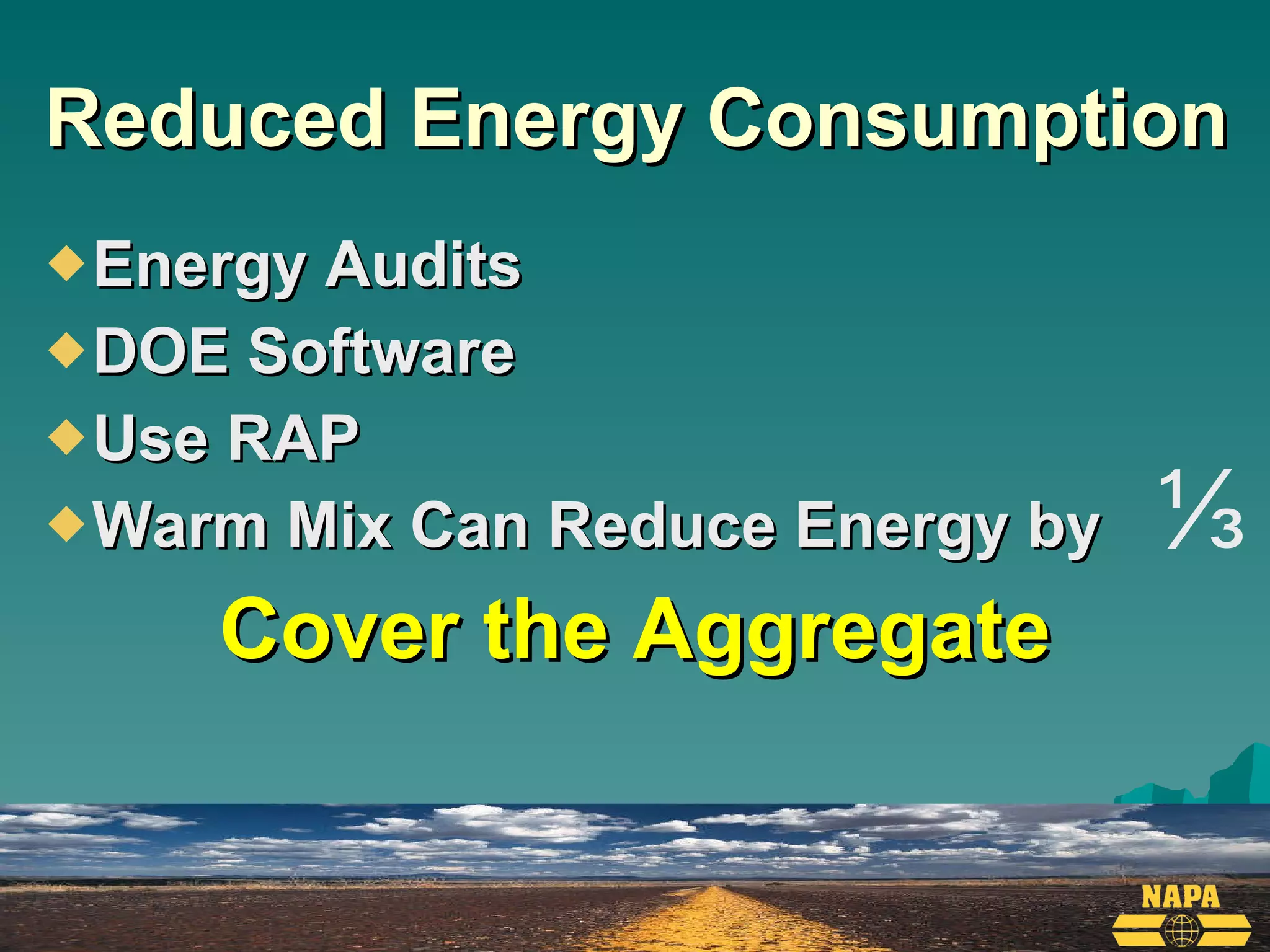 Going Green With Sustainable Asphalt Rap Recycling Energy & The Carbon ...