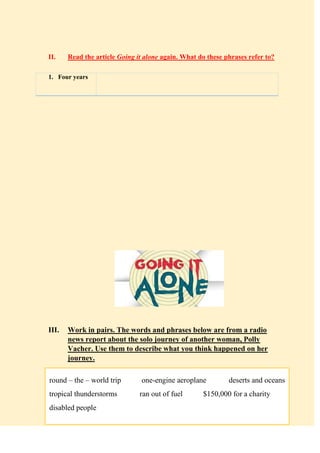 Going it alone | DOCX