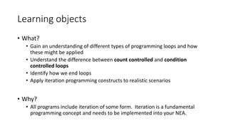 Going loopy - Introduction to Loops.pptx | Free download