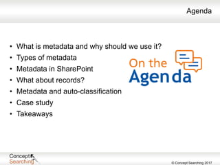 Going Meta – How to use Metadata in SharePoint | PPTX