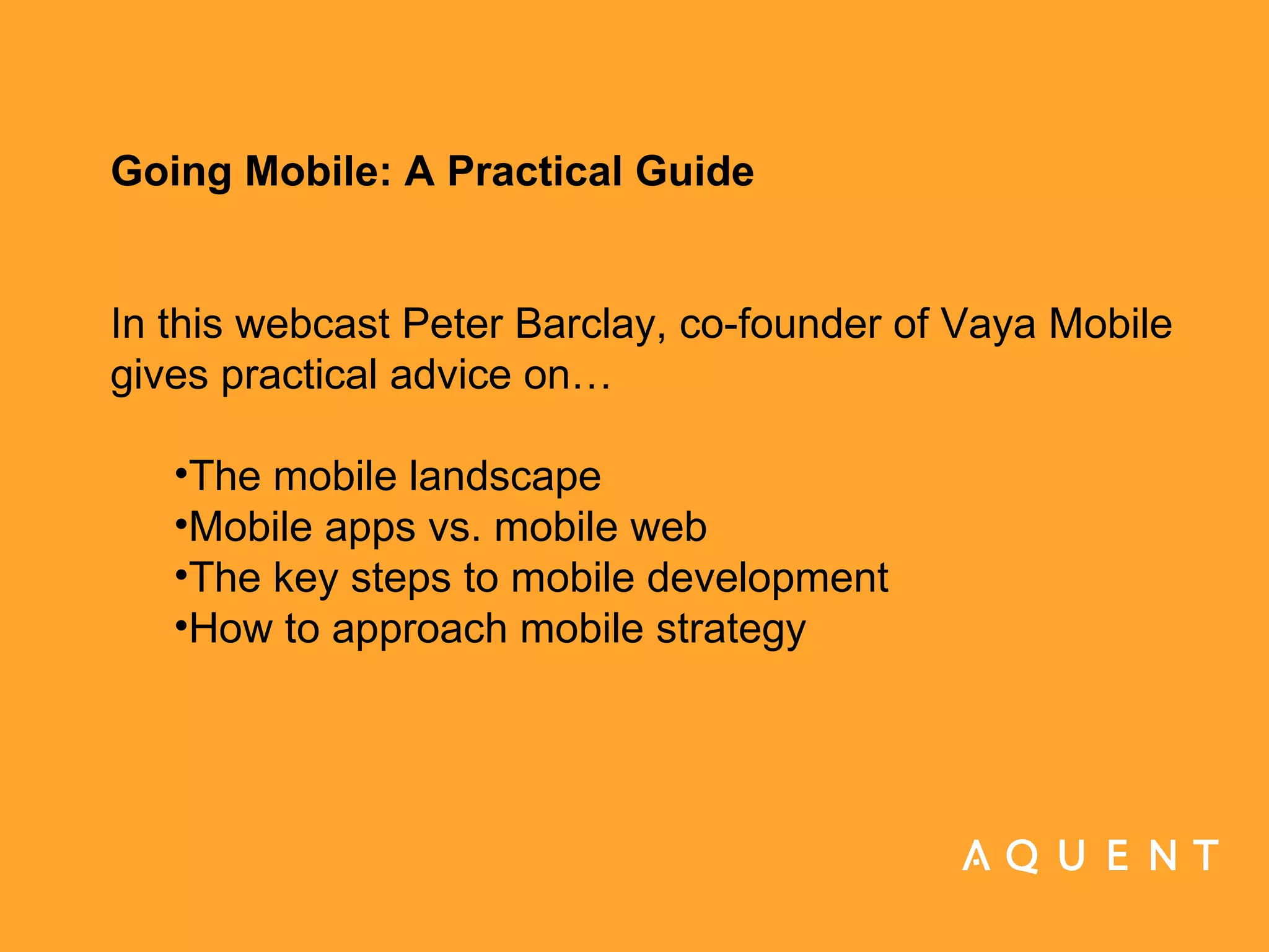 Going mobile practical guide share2 | PPT
