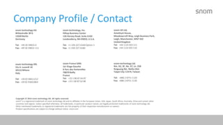 Webinar: Going mobile with snom dect solutions 12.3.14