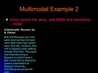 Going Multimodal in the Writing Classroom | PPT | Education