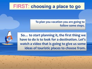 Going on vacation ppt | PPSX