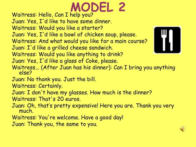 Going Out For Dinner | PPT
