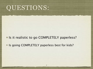 Going Paperless | PPT
