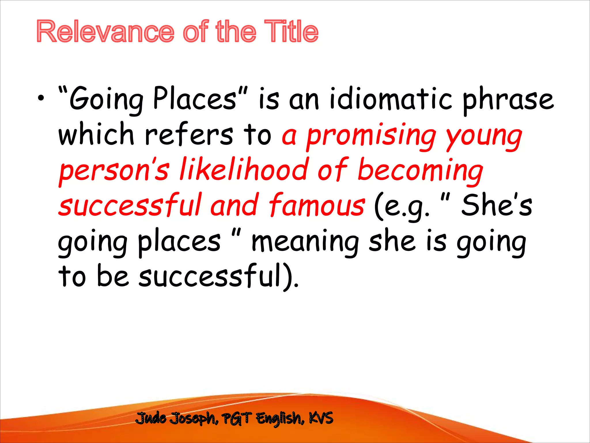 Going Places - A R Barton | PDF