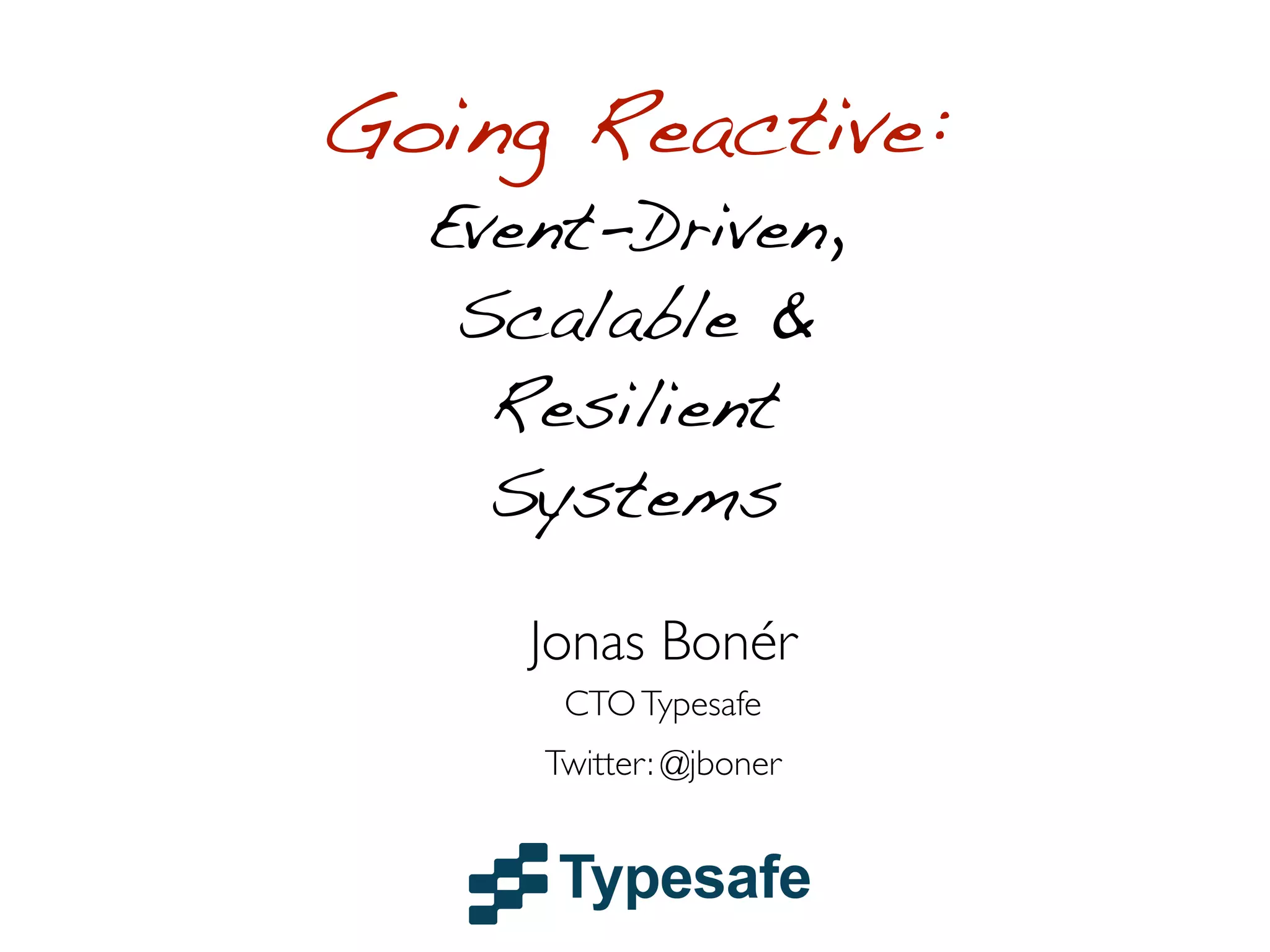 Go Reactive: Event-Driven, Scalable, Resilient & Responsive Systems | PDF | Web Development ...