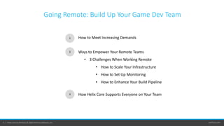 Going Remote: Build Up Your Game Dev Team | PPT