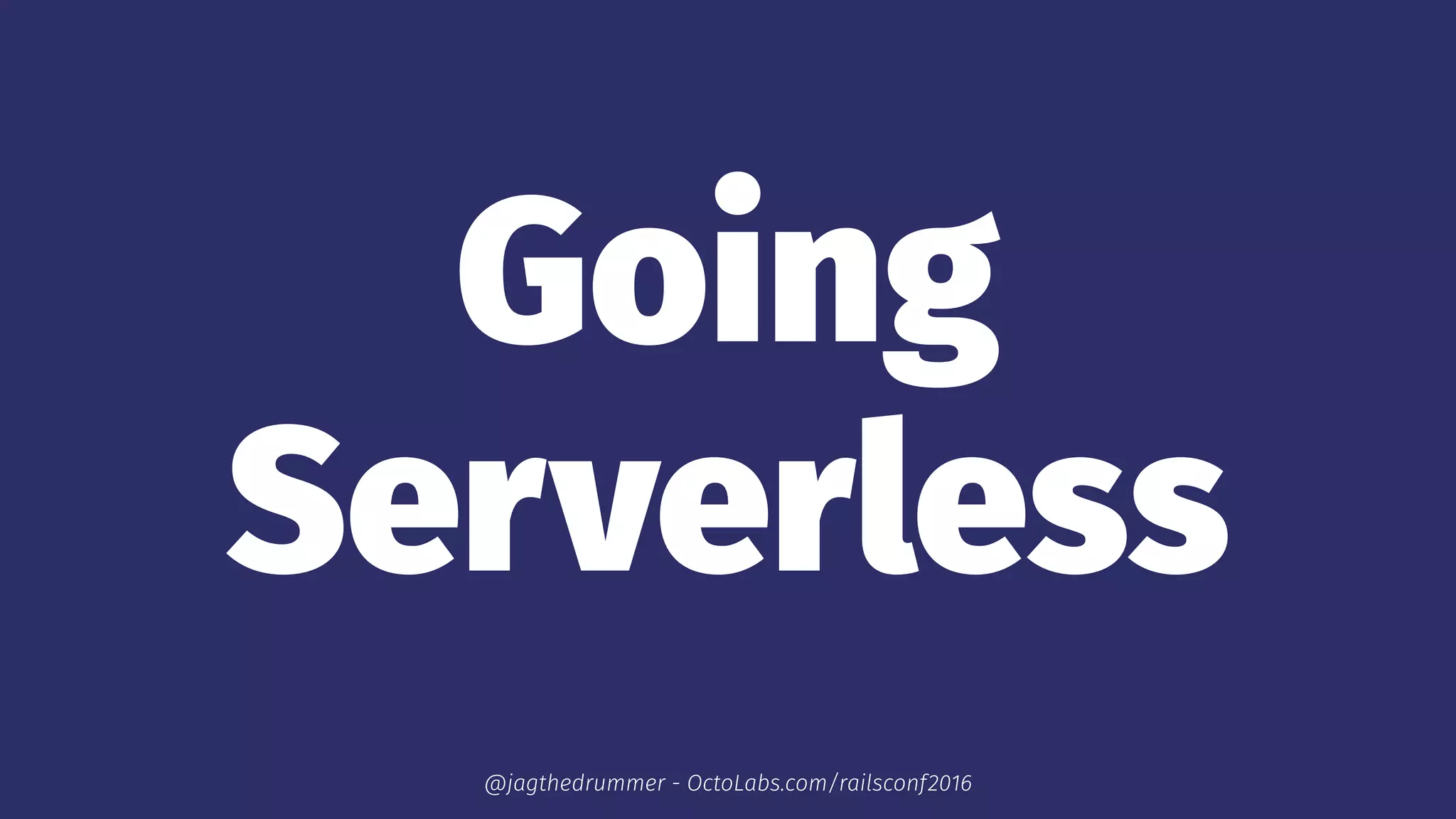 Going serverless | PDF