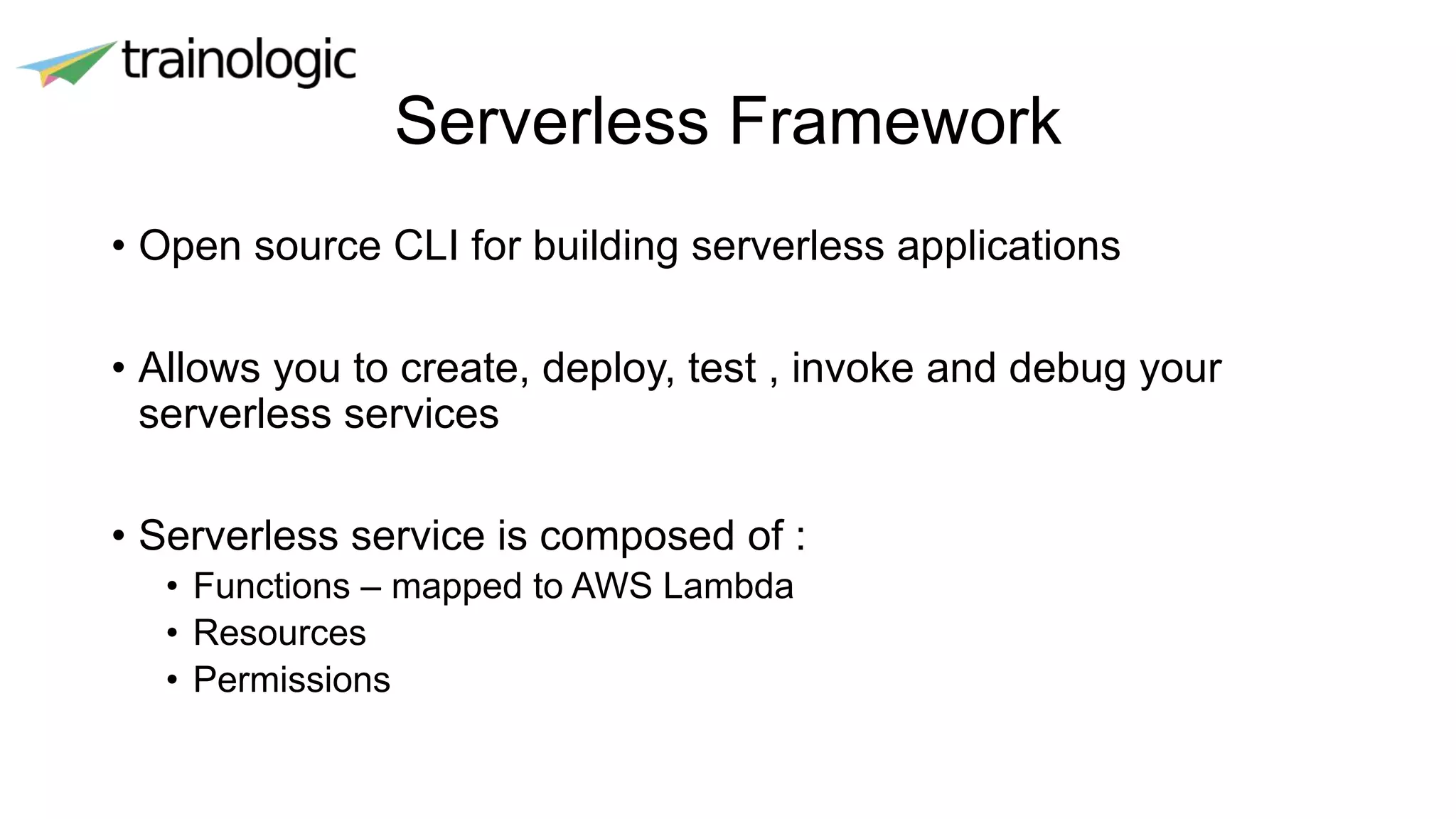 Going serverless with aws | PPT