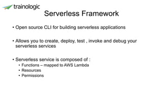 Going serverless with aws | PPT