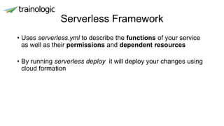 Going serverless with aws | PPT