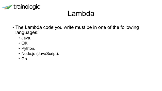 Going serverless with aws | PPT