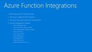 Going Serverless with Azure Functions #1 - Introduction to Azure ...