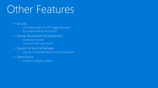 Going Serverless with Azure Functions #1 - Introduction to Azure ...