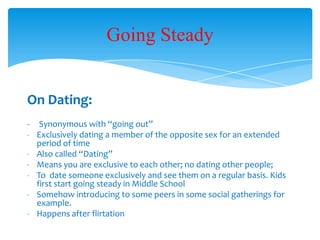 Going steady (TLE III) | PPTX