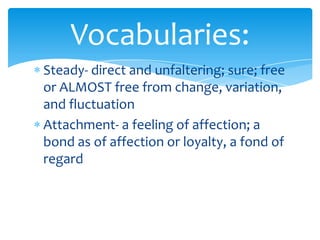 Going steady (TLE III) | PPTX