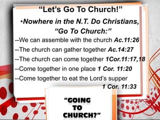 Going To Church | PPT