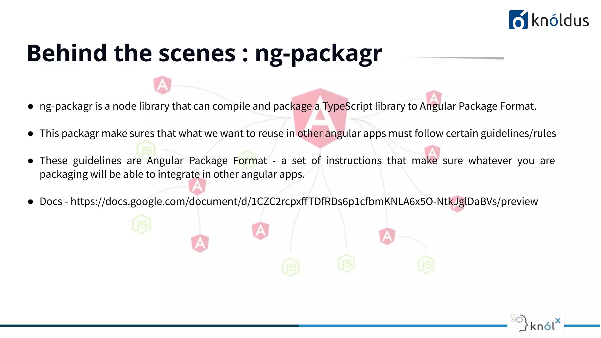 Going to library with angular | PPT
