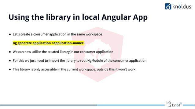 Going to library with angular | PPT