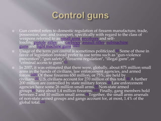 Going to talk gun | PPTX