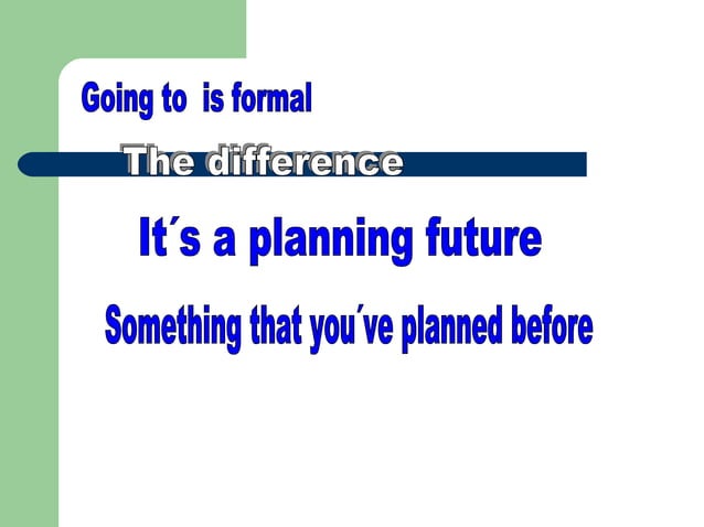 Going to x will | PPT