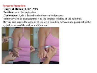 goniometer and range of motion lecture pptx | PPTX