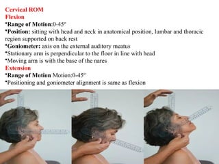 goniometer and range of motion lecture pptx | PPTX