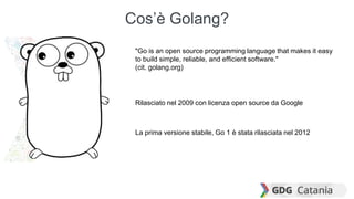 Golang Introduzione | PPTX | Programming Languages | Computing