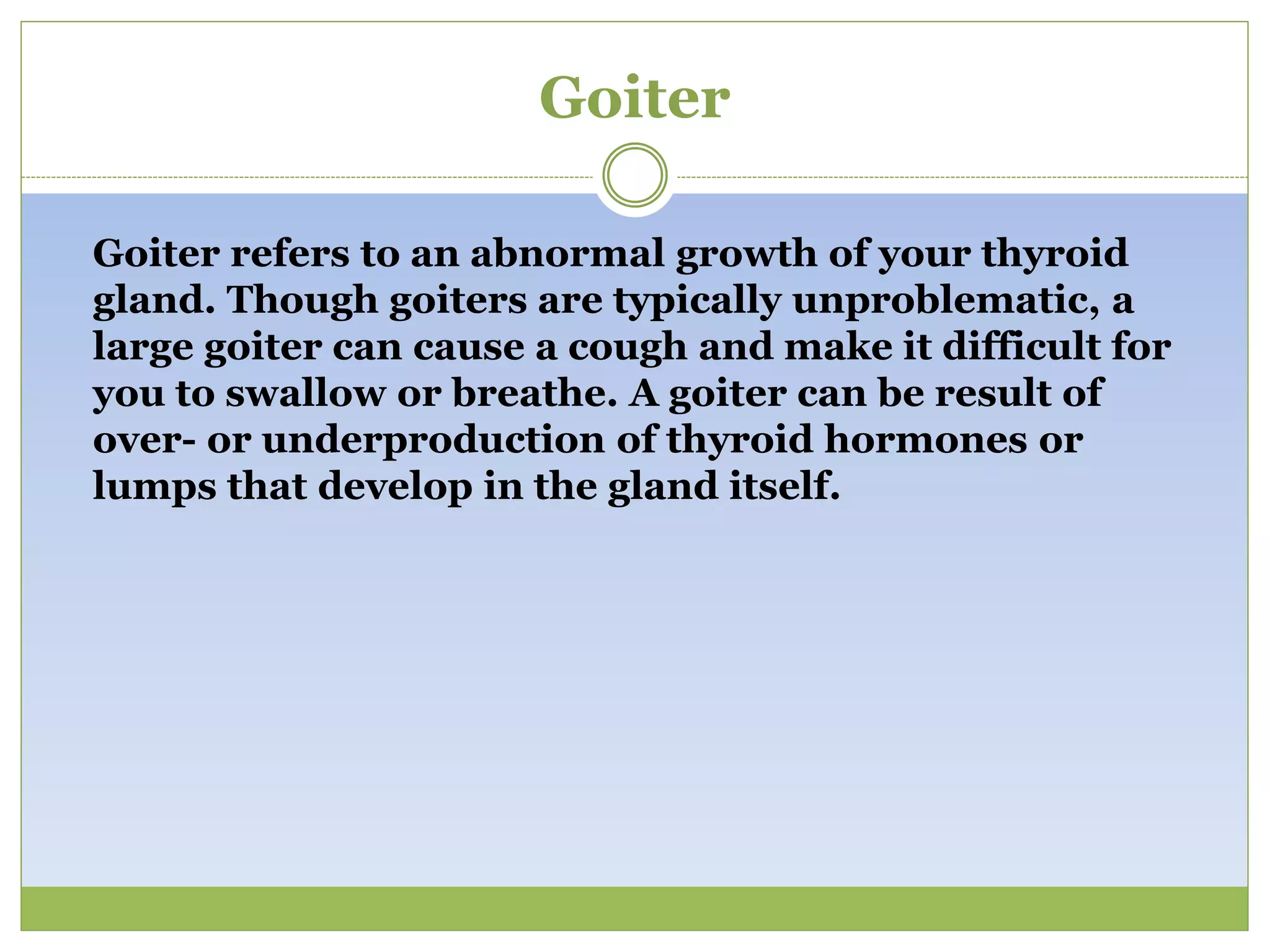 Goiter | PPTX