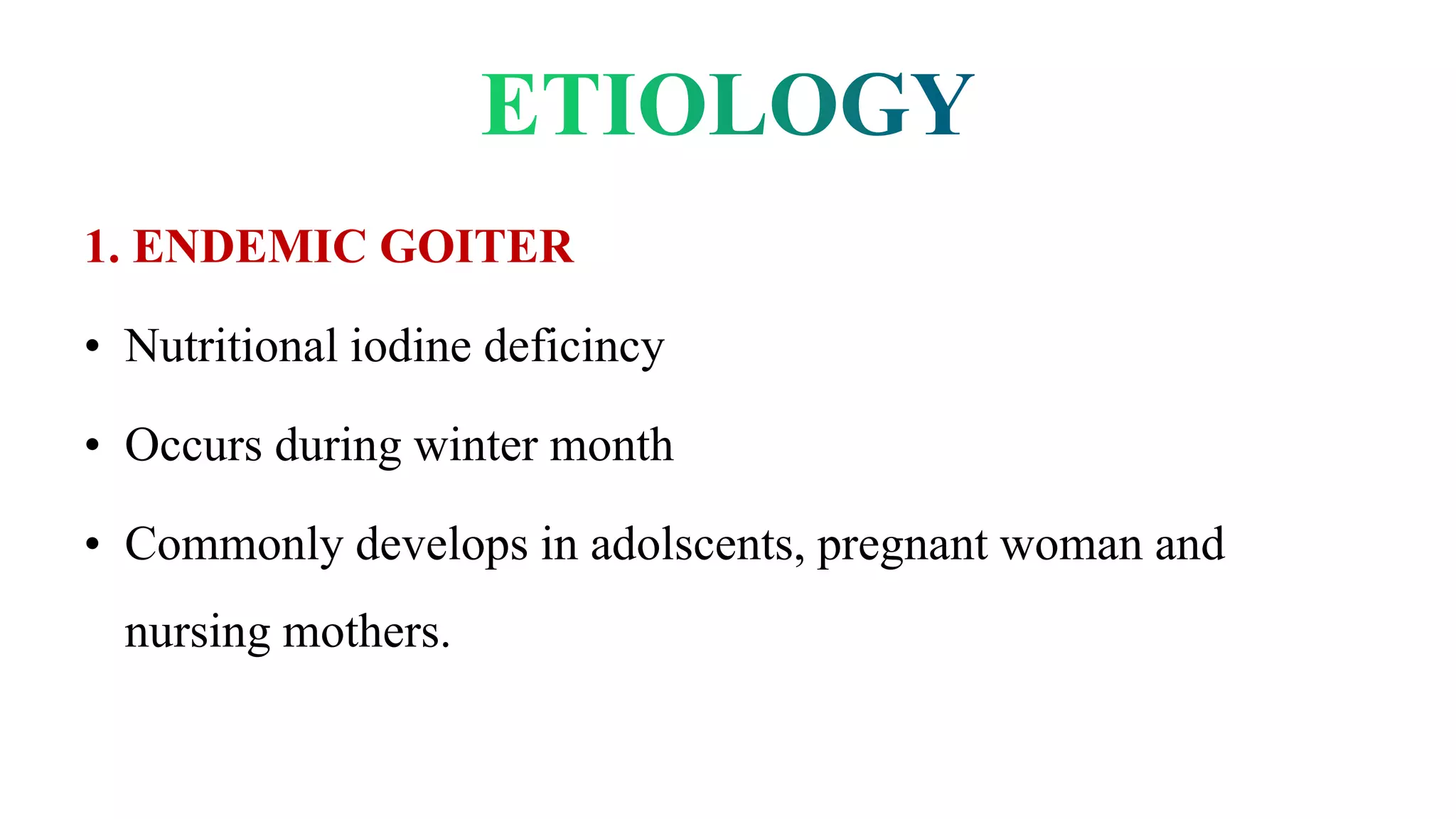 GOITER | PPTX | Thyroid Disorders | Endocrine and Metabolic Diseases