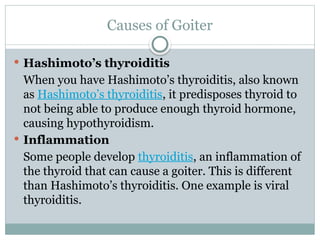 Goiter.pptx A brief description about goiter | PPT