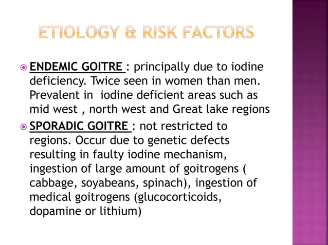 Goitre | PPTX | Thyroid Disorders | Endocrine and Metabolic Diseases
