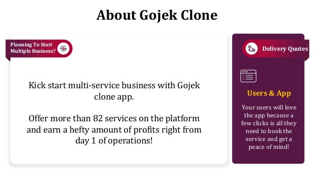 Gojek Clone: White Label Multi-Service App | PPTX