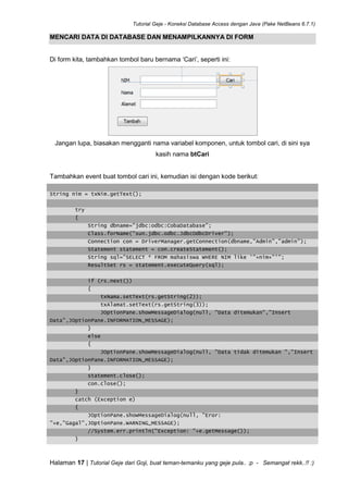 Goji koneksi-java-access-odbc | PDF